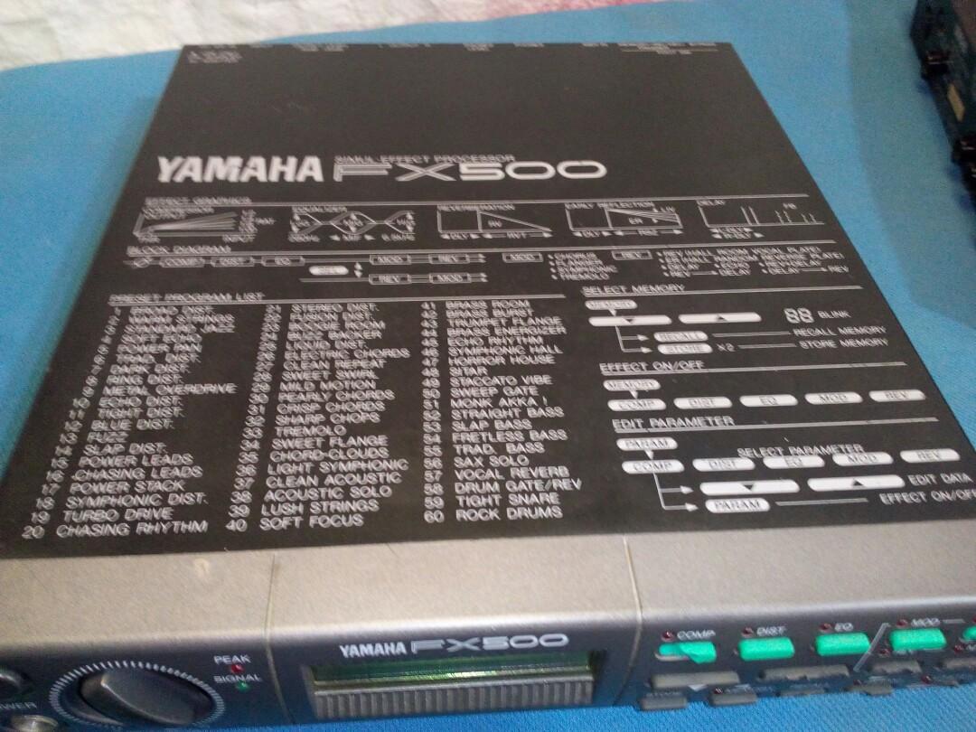 YAMAHA FX-500 Multi-Effects Processor, Hobbies & Toys, Music & Media ...