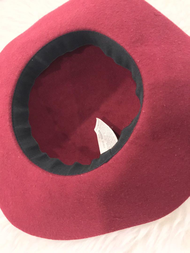 ZARA Felt Wide Bream Hat, Women's Fashion, Watches & Accessories, Hats ...