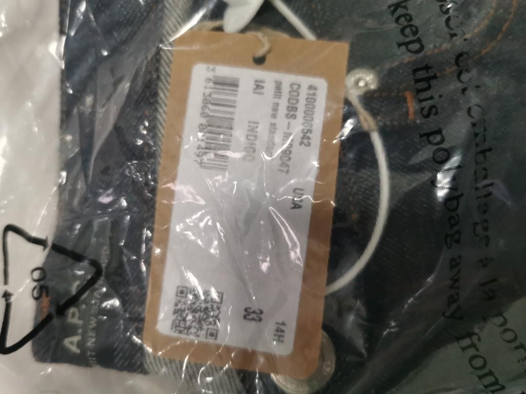 Brand new with tag Apc petite new standard size 33, Men's Fashion ...