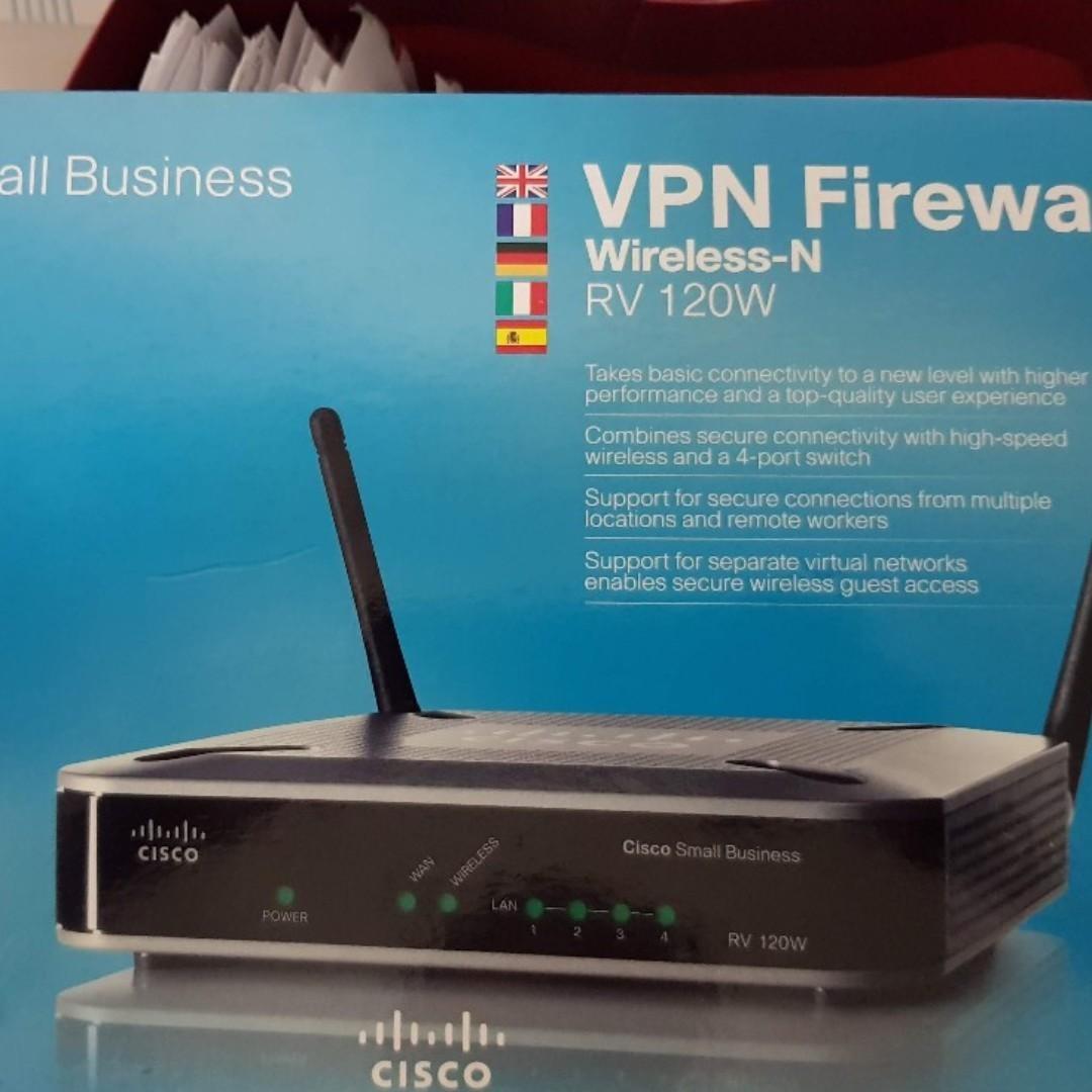 Cisco RV120W Wireless-N VPN Firewall Router - brand new and never use ...