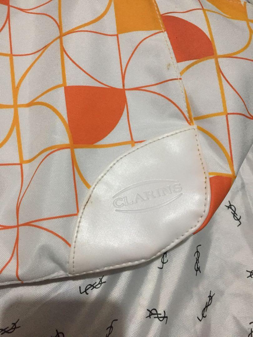 Clarins large beach bag, Women's Fashion, Bags & Wallets, Beach Bags on ...