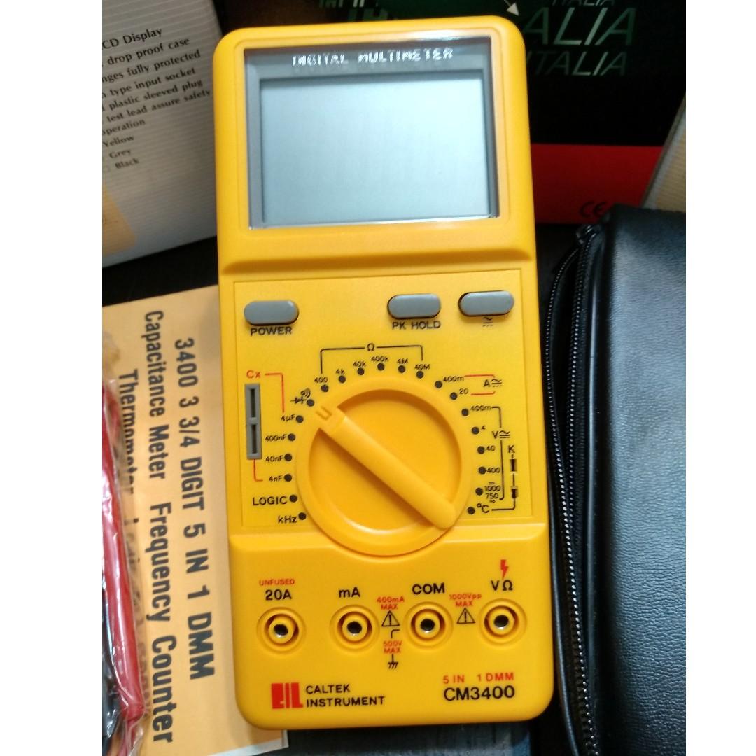 DMM Digital Multimeter數位萬用電表/他表CM3400, 音響器材, 可攜式音響設備 - Carousell