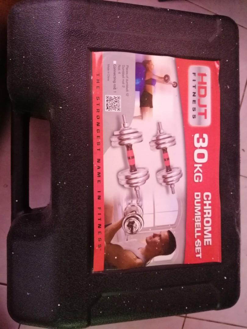 dumbbell 30kg, Sports Equipment, Exercise & Fitness, Weights & Dumbells ...