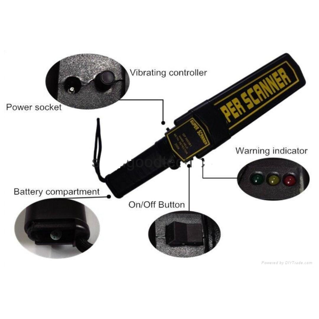 GP-3003B1 Hand Held Metal Detector, Furniture & Home Living, Security ...