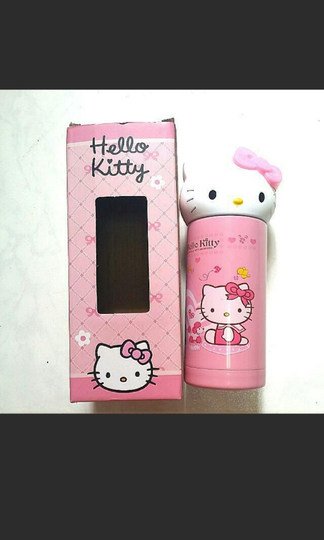 Hello Kitty Thermal Flask /Water Bottle 360ml, Babies & Kids, Nursing ...
