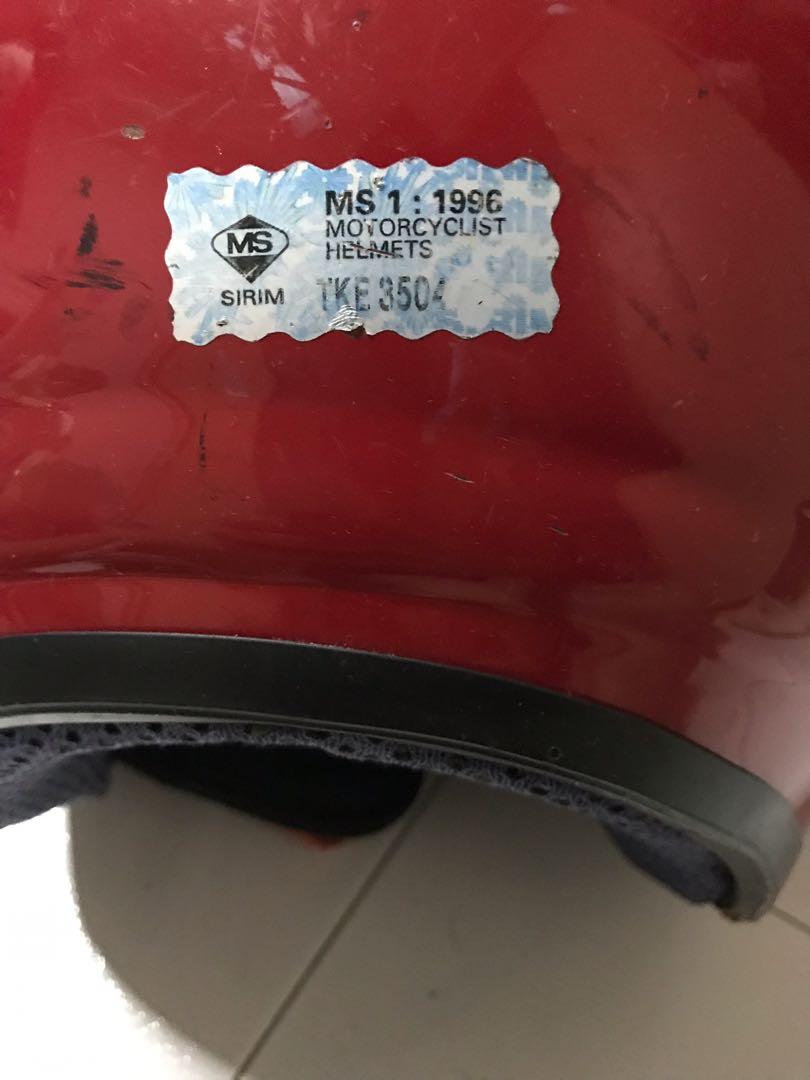 Helmet (SIRIM Certified), Motorcycles, Motorcycle Apparel on Carousell