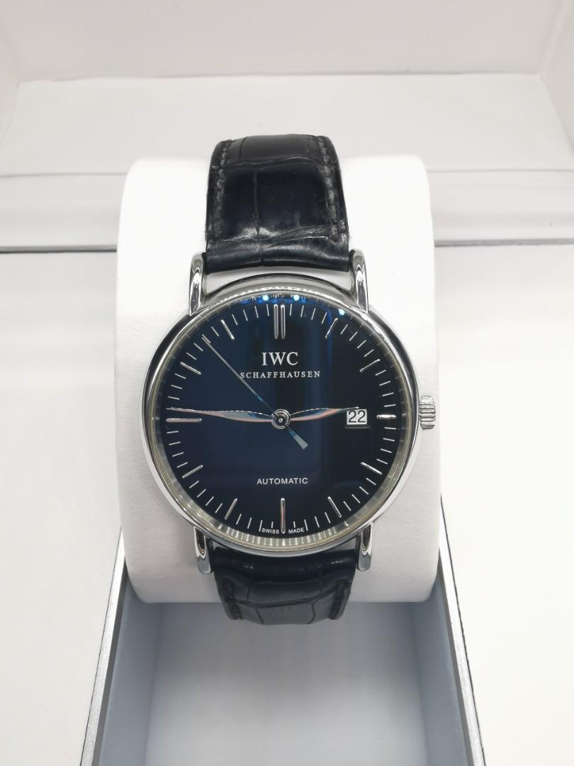 IWC Portofino IW356305 Black Dial, Luxury, Watches on Carousell