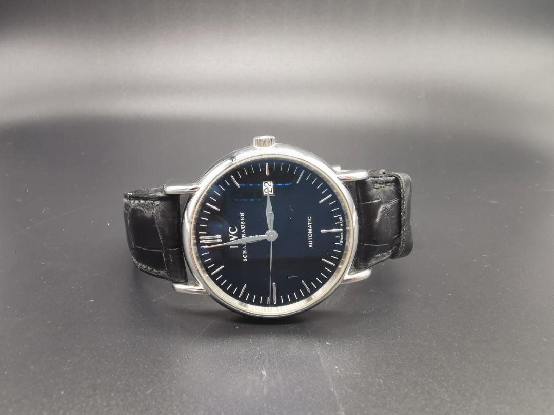 IWC Portofino IW356305 Black Dial, Luxury, Watches on Carousell