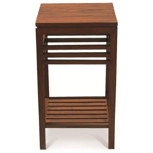 Japanese Teak Side Table Stool Bench Solid Wood , Furniture & Home ...