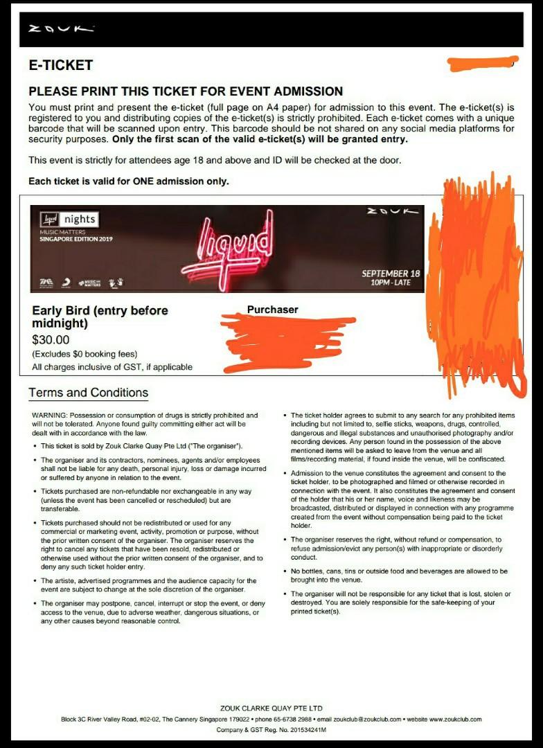 LIQUID STATE X ZOUK PRESENTS ALAN WALKER TICKETS, Everything Else on ...