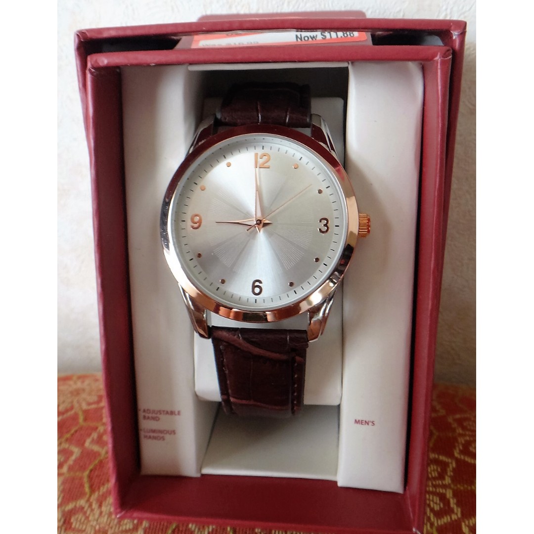 Merona Watch (by Target) Mens Round Face Dress FMDM272 NewUSA, Men's ...