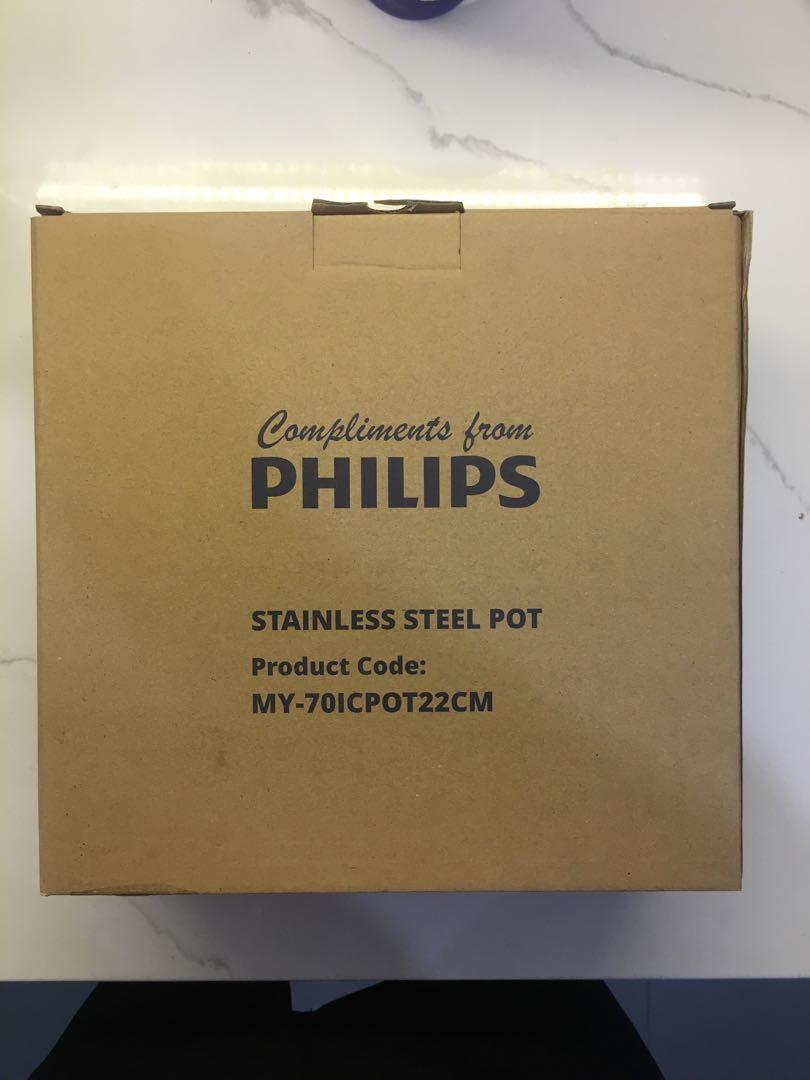 Philips Stainless Steel Cooking Pot, TV & Home Appliances, Kitchen ...