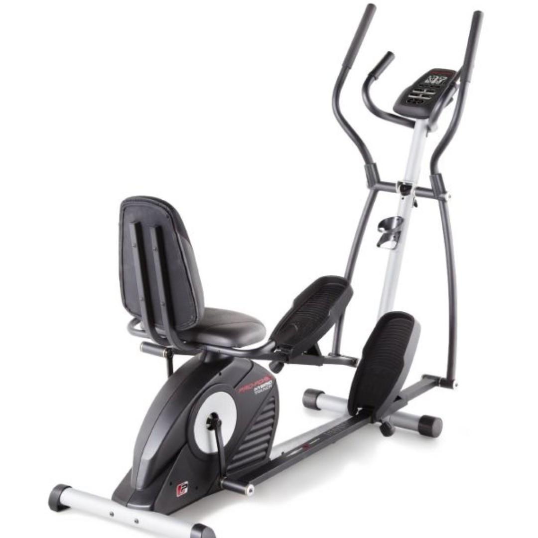 Proform Hybrid Trainer Elliptical & Recumbent Bike (negotiable), Health ...