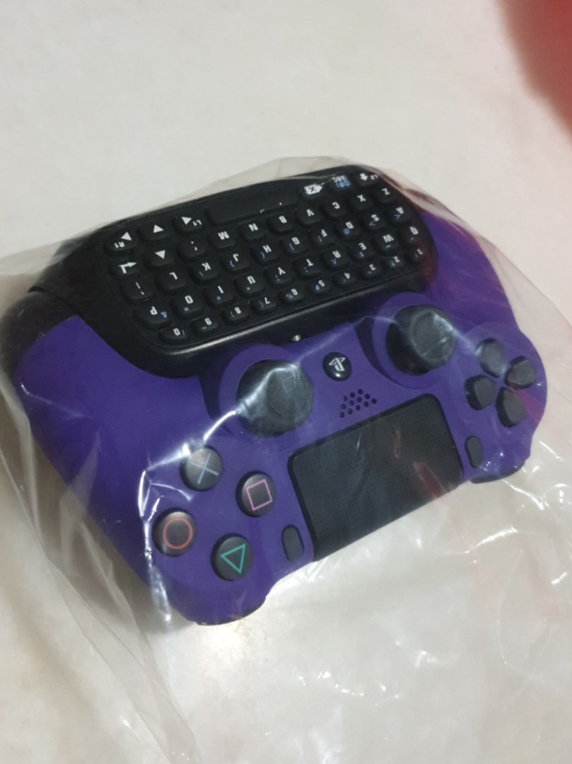 PS4 Controller purple color rubber Matt feel . Used . Just controller ...