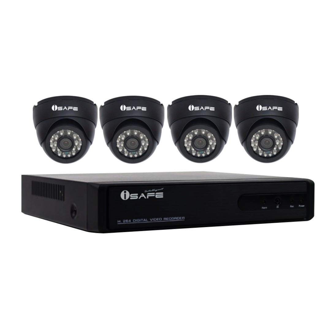 Security CCTV Camera Sale! iSAFE XVR4CH4D 4 Channel XVR 5-in-1 Hybrid ...