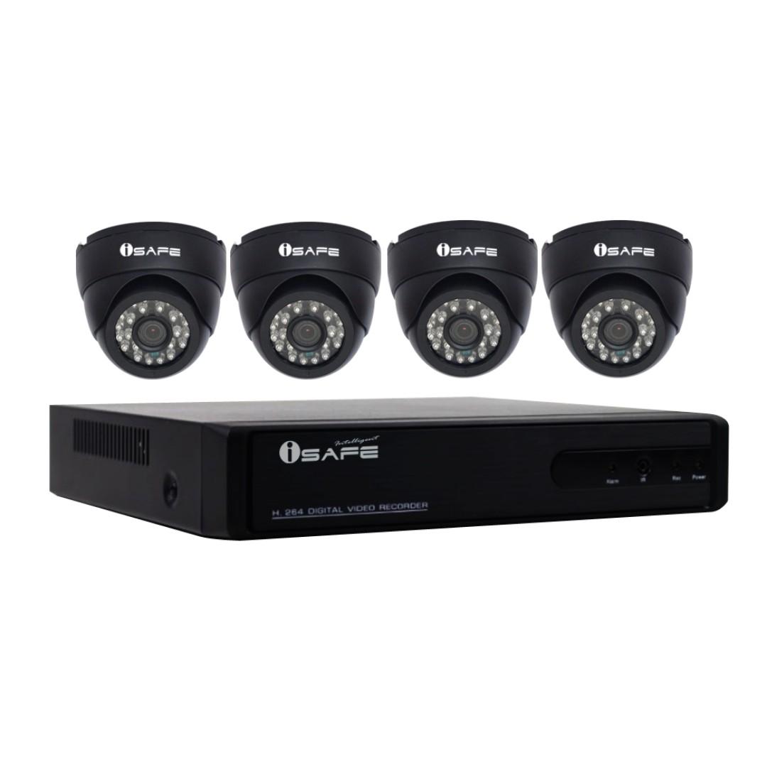 Security CCTV Camera Sale! iSAFE XVR4CH4D 4 Channel XVR 5-in-1 Hybrid ...