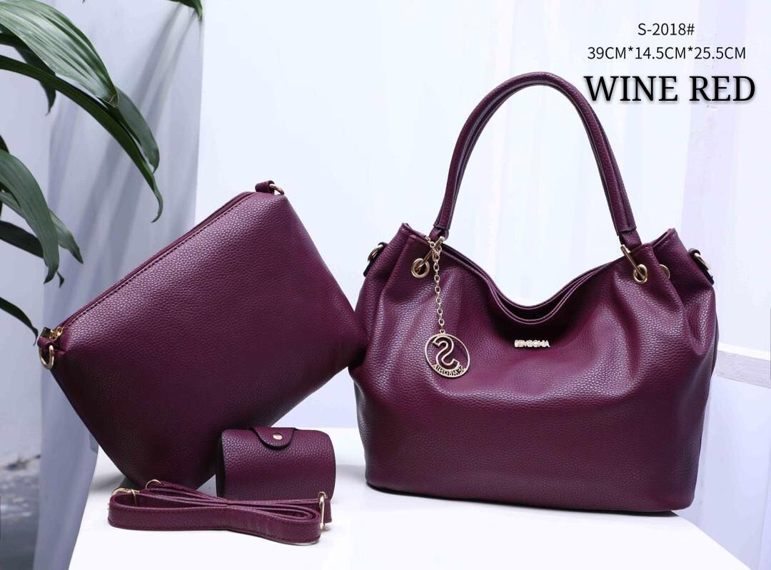 Sembonia Handbag 3in1 set, Women's Fashion, Bags & Wallets, Purses ...