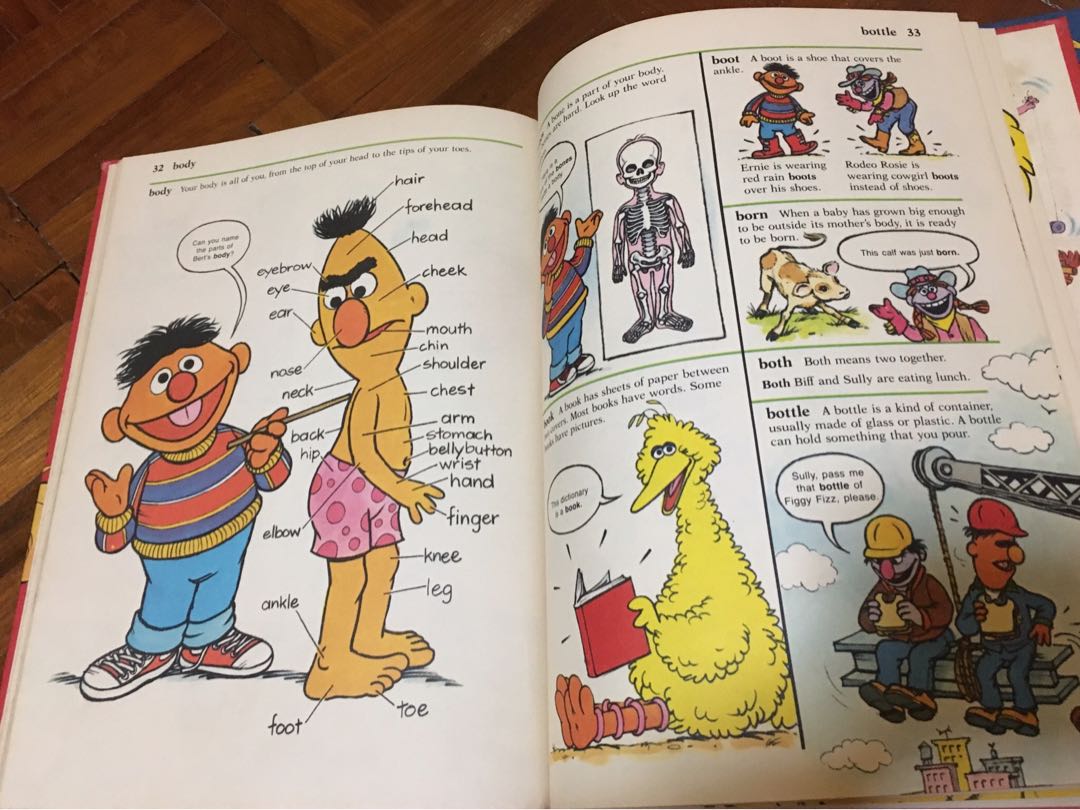 Sesame Street Children's Dictionary books series (set of 7), Hobbies ...