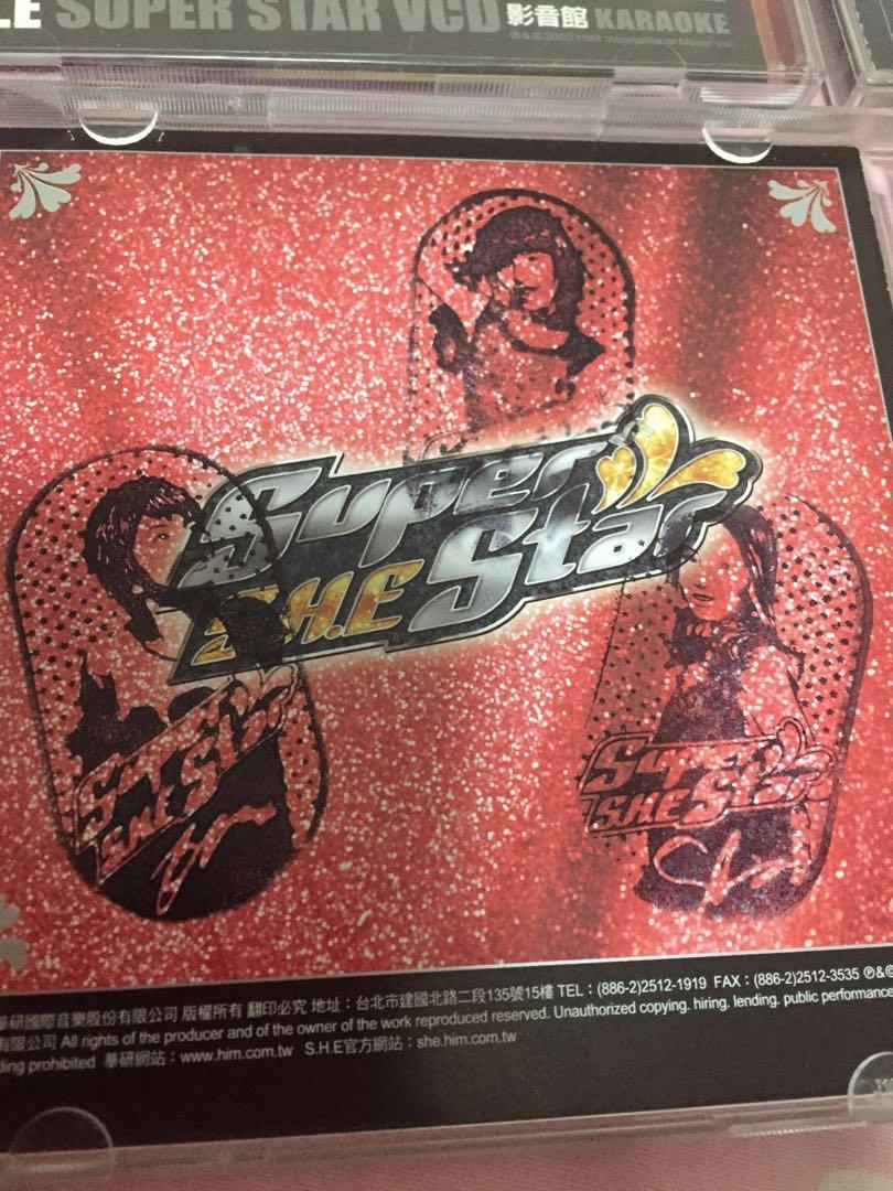 S.H.E SHE Hebe Super Star vcd with stamps , Hobbies & Toys, Music & Media, Vinyls on Carousell