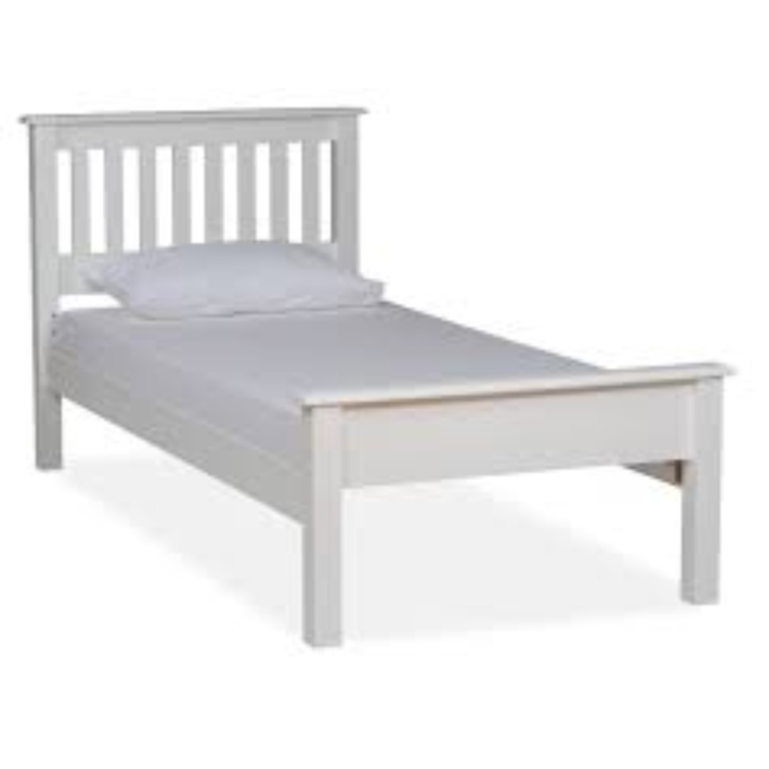 Single White Bed Frame, Furniture & Home Living, Furniture, Bed Frames ...