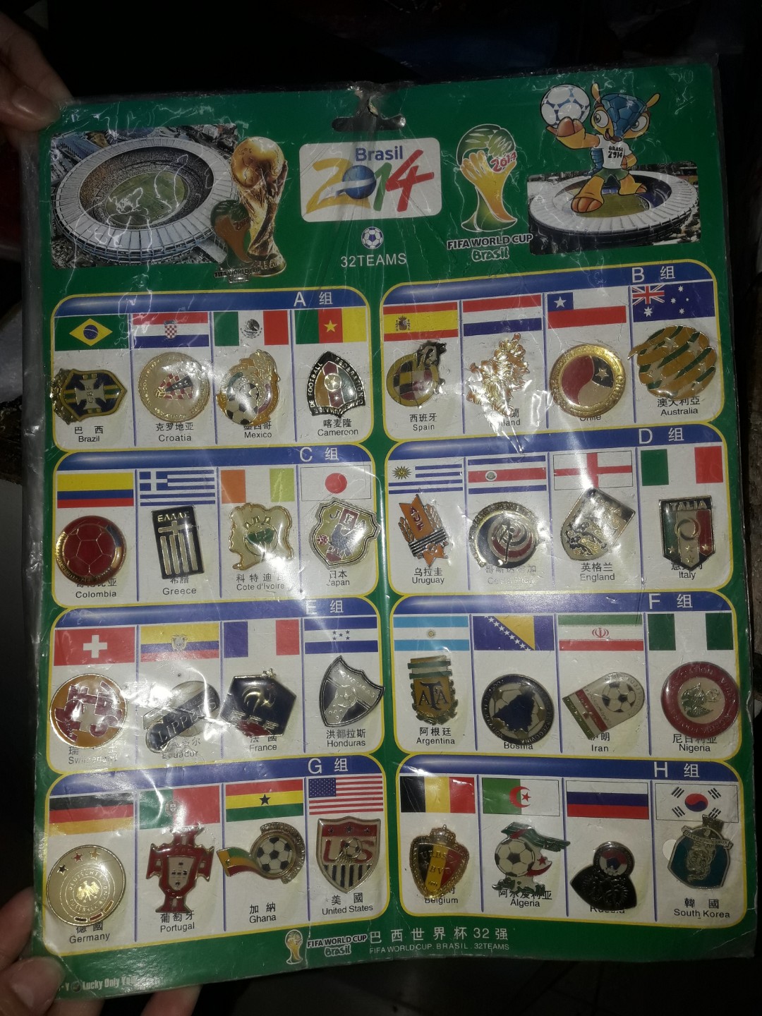 Soccer FiFa World Cup Brazil Pins, Everything Else, Others on Carousell