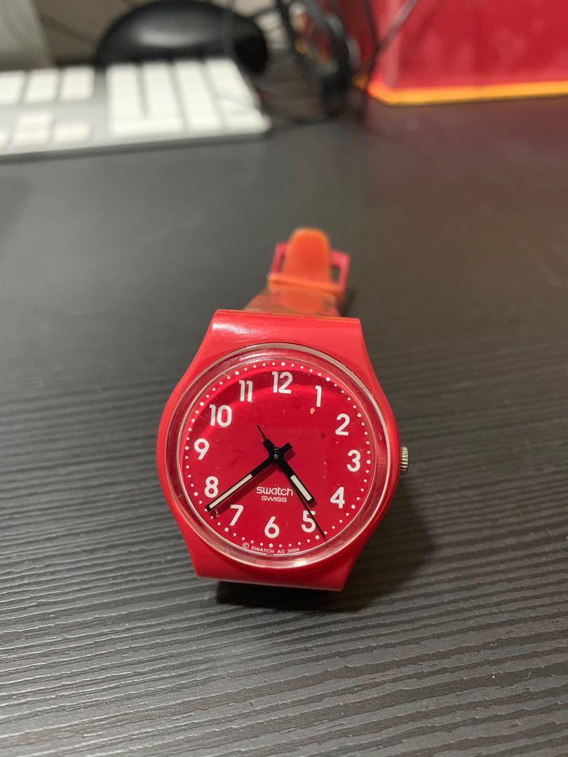 Swatch Watch (Red), Women's Fashion, Watches & Accessories, Watches on ...