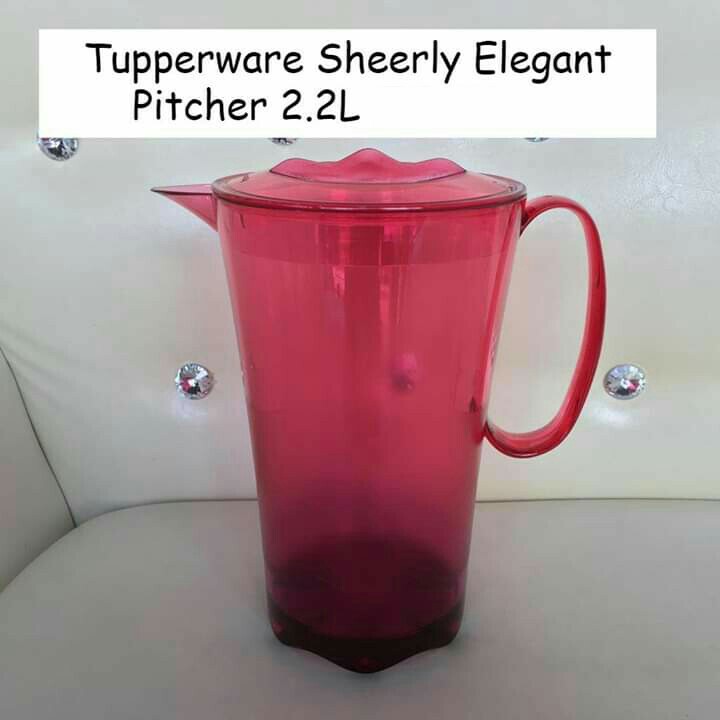 Tupperware Sheerly Elegant Pitcher 2.2L (1), Furniture & Home Living ...