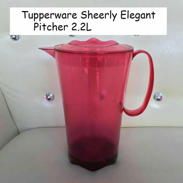 Tupperware Sheerly Elegant Pitcher 2.2L (1), Furniture & Home Living, Kitchenware & Tableware ...