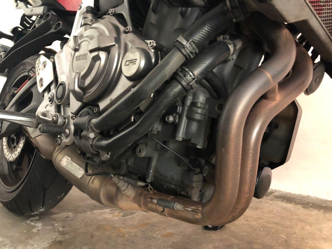 Yamaha MT07/MT-07 Akrapovic Exhaust, Motorcycles, Motorcycle ...