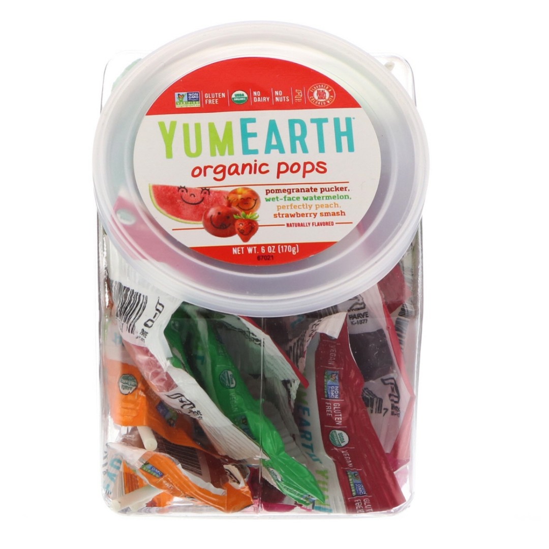 Yumearth Organic Pops (28 pieces, container 170g), Food & Drinks ...