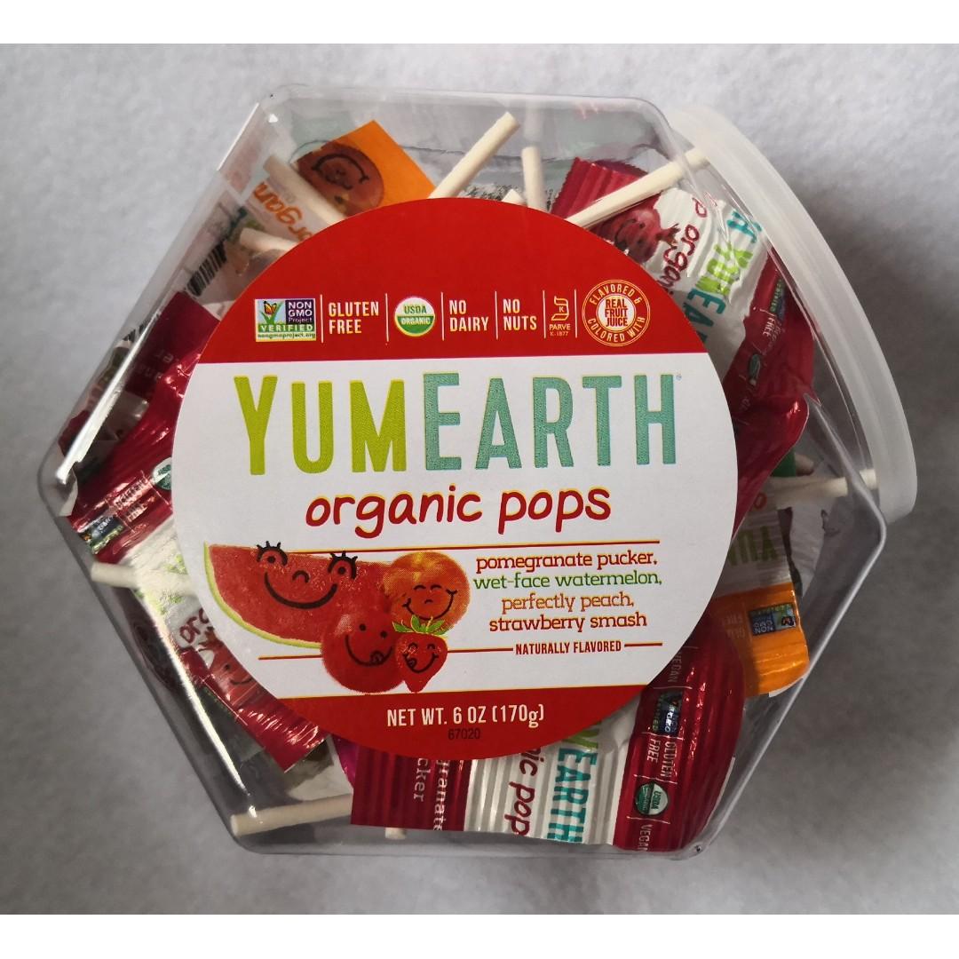 Yumearth Organic Pops (28 pieces, container 170g), Food & Drinks ...