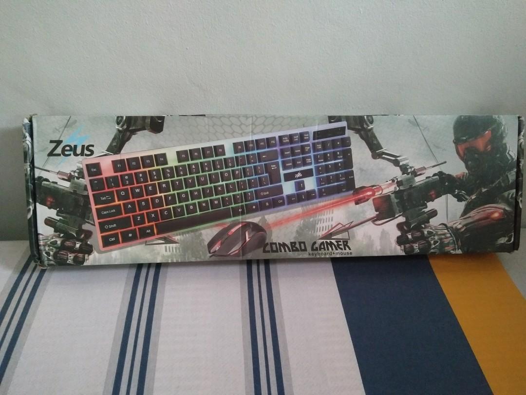 Zeus Keyboard and Mouse Bundle - Combo Gamer K001, Computers & Tech ...