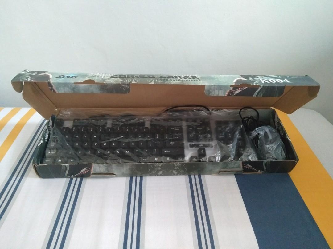 Zeus Keyboard and Mouse Bundle - Combo Gamer K001, Computers & Tech ...