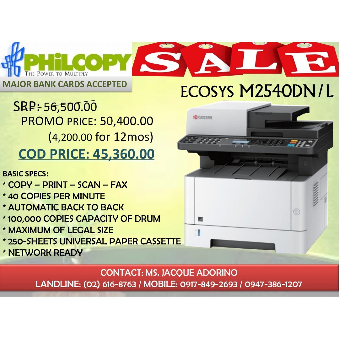 4 IN 1 PHOTOCOPIER MACHINE XEROX PRINT SCAN FAX Computers Tech