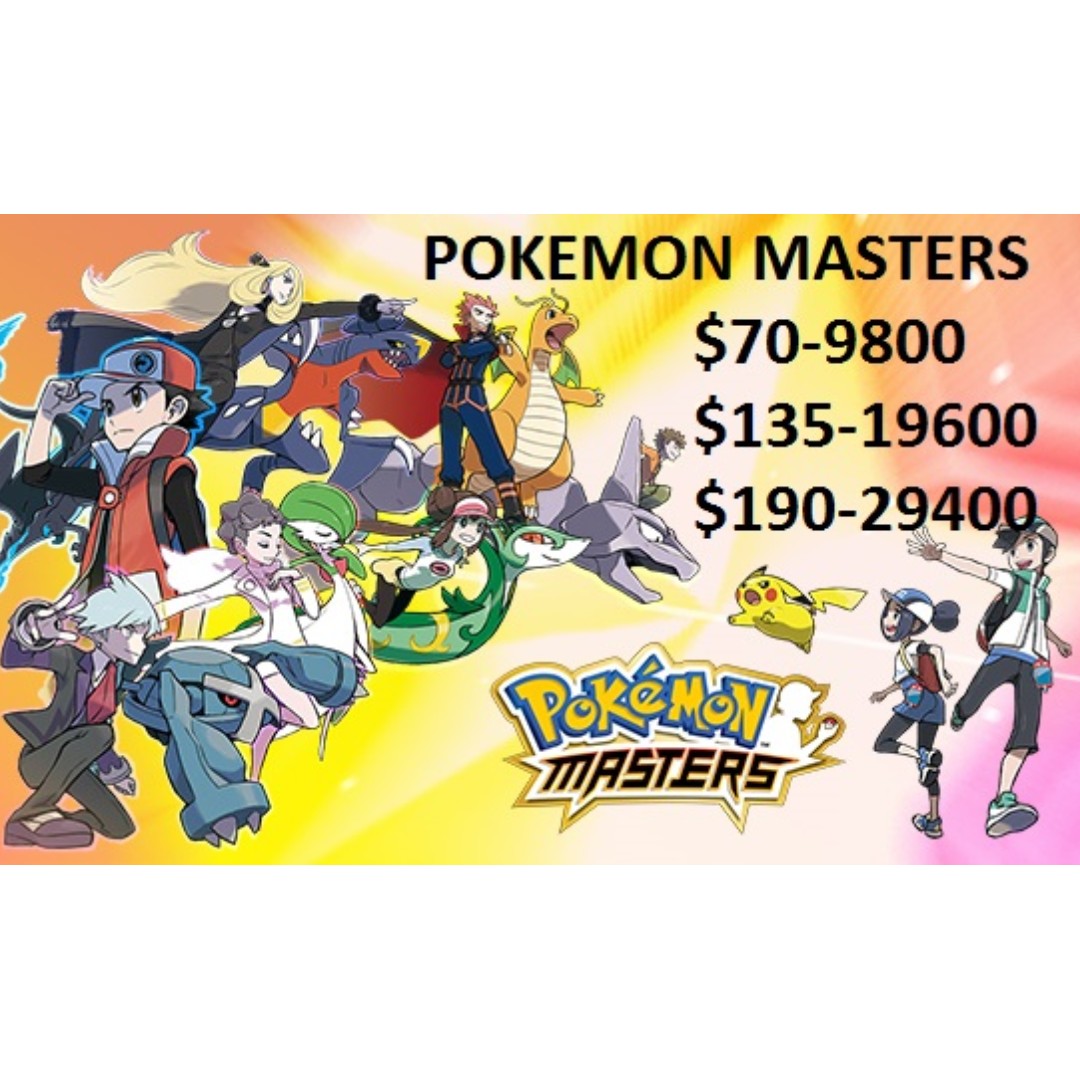 9800 GEMS POKEMON MASTER ANDROID ONLY, Video Gaming, Gaming Accessories ...