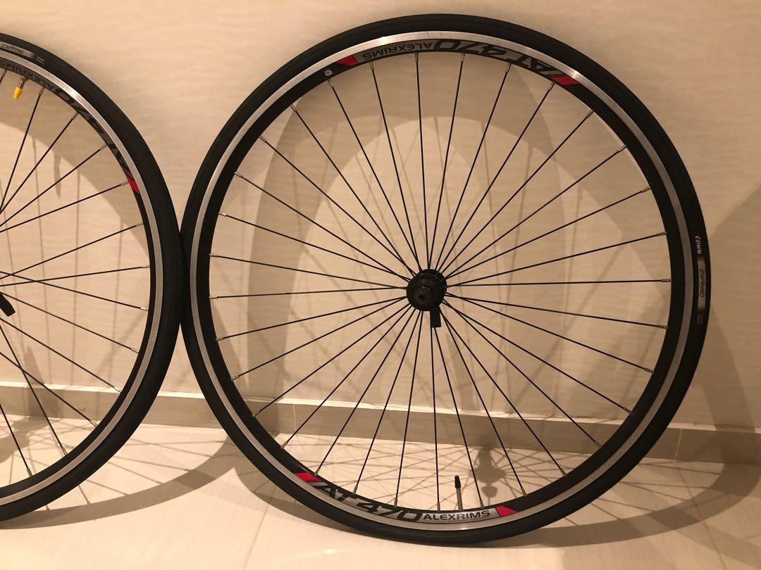 Alexrims AT470 Road Wheelset, Sports Equipment, Bicycles & Parts ...