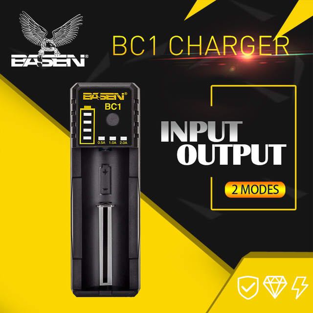 Basen BC1 Single Slot Lithium Battery Charger Single bay 2A Fast Charge ...
