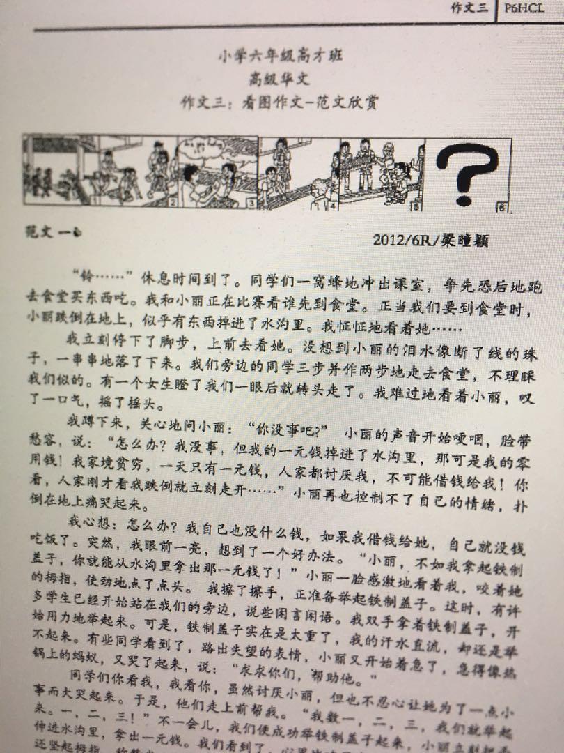 GEP P5 and P6 chinese compo writing guide with supported model essays ...