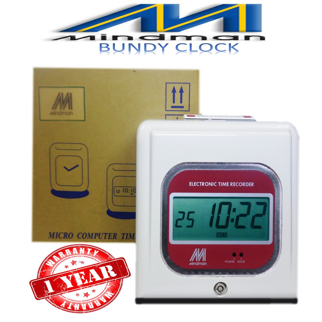 Heavy Duty Bundy Clock. Time recorder machine. Time and attendance ...