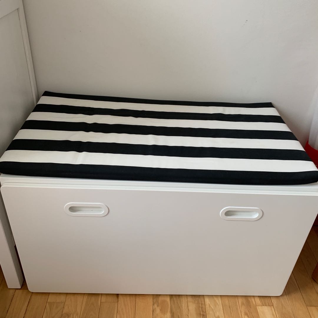 IKEA STUVA bench with toy storage and seat pad, Babies & Kids, Baby ...