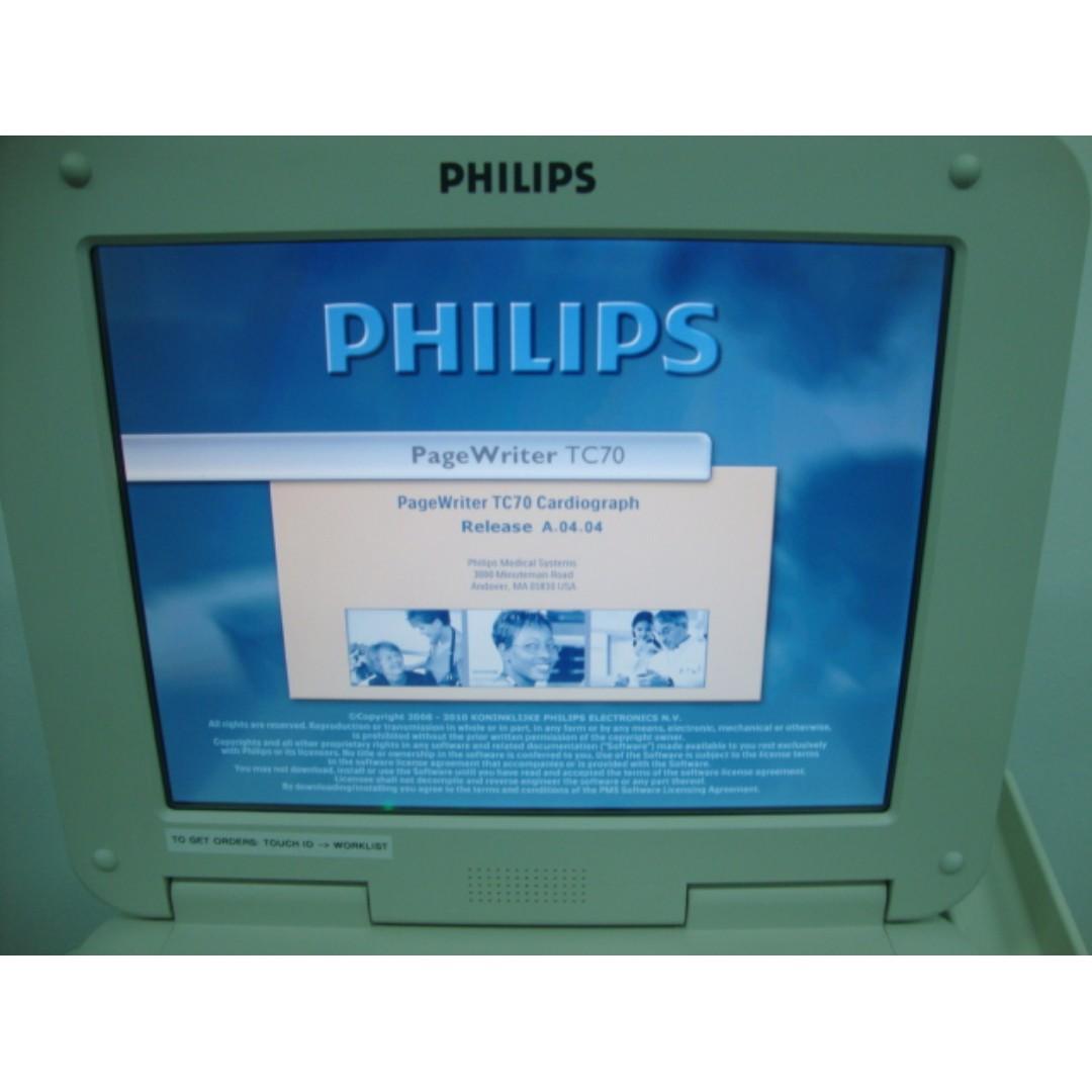 Philips PageWriter TC70 Cardiograph , includes trolley cart and full accessories, Everything ...