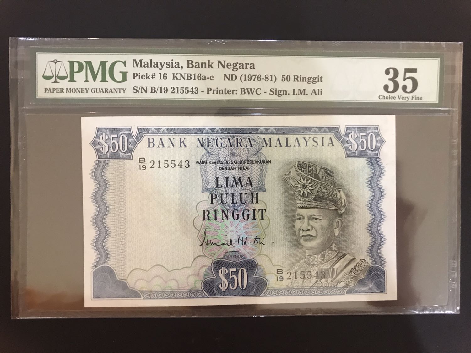 PMG 35 MALAYSIA RM50 3RD SERIES 1976-1981, Hobbies & Toys, Collectibles ...