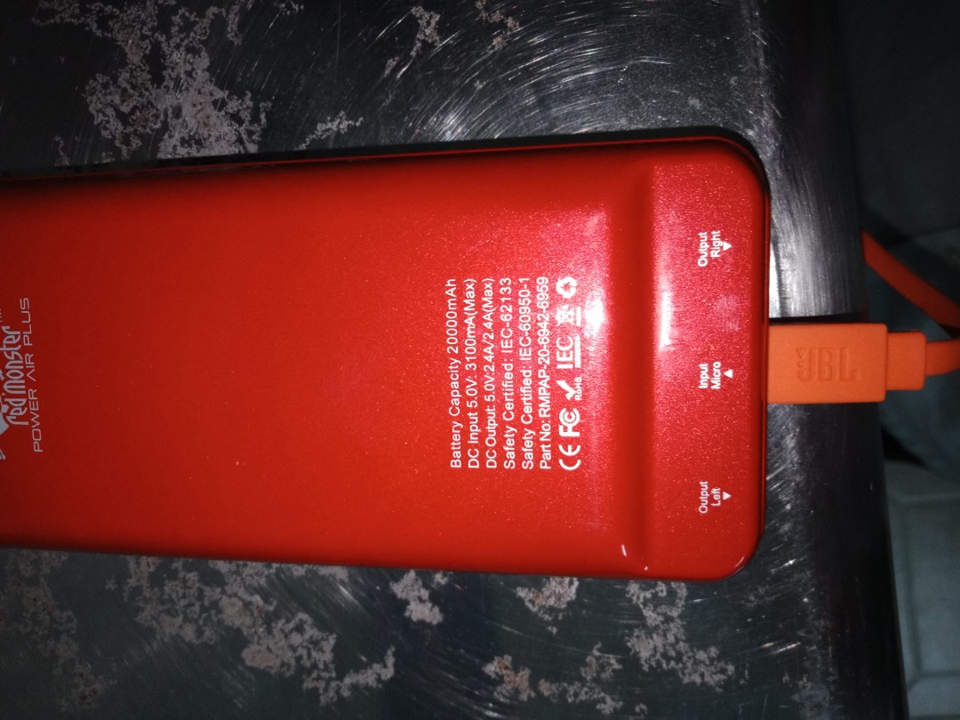 Power Bank red monster, Mobile Phones & Gadgets, Mobile & Gadget ...