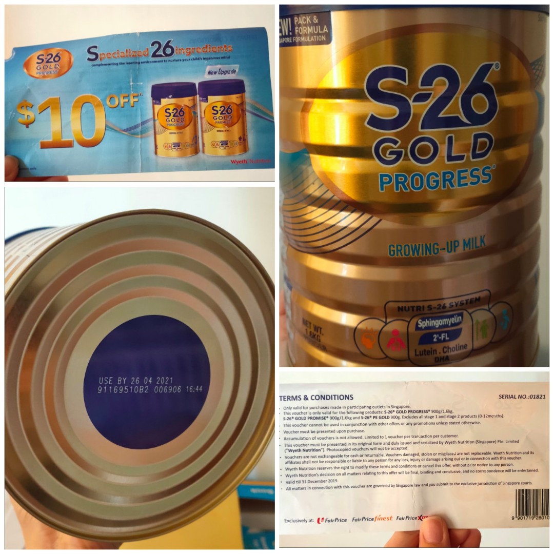 S26 Stage 3 milk powder & voucher, Babies & Kids, Nursing & Feeding, Breastfeeding & Bottle ...