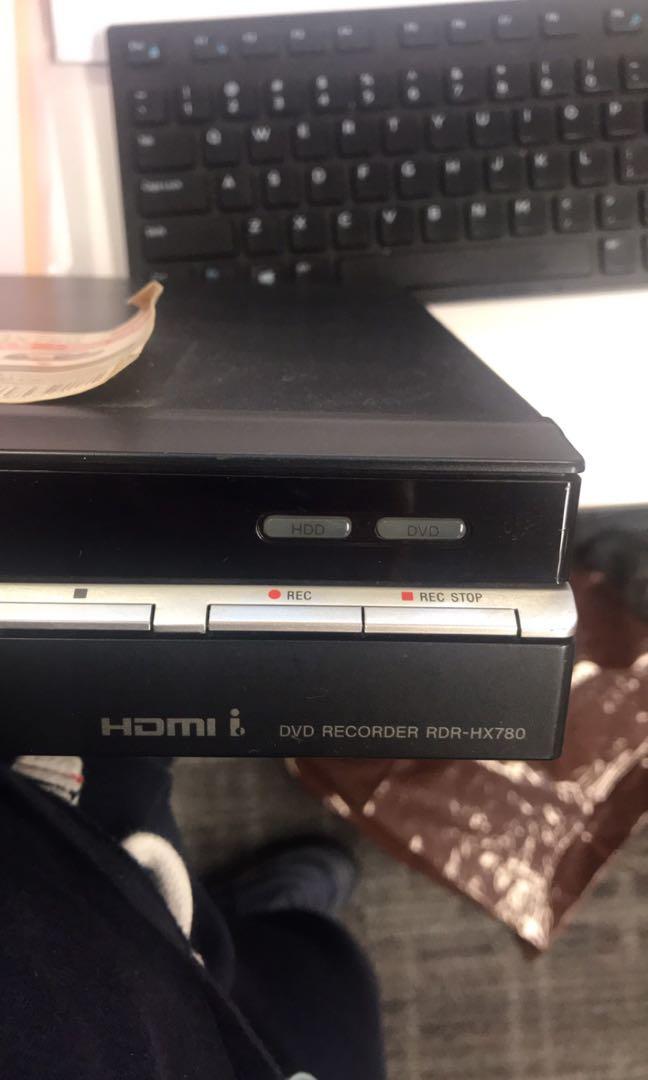 Sony DVD recorder player RDR-HX780 160GB HDD DVD機, 家庭電器, 電視 & 其他娛樂, 藍光及 ...