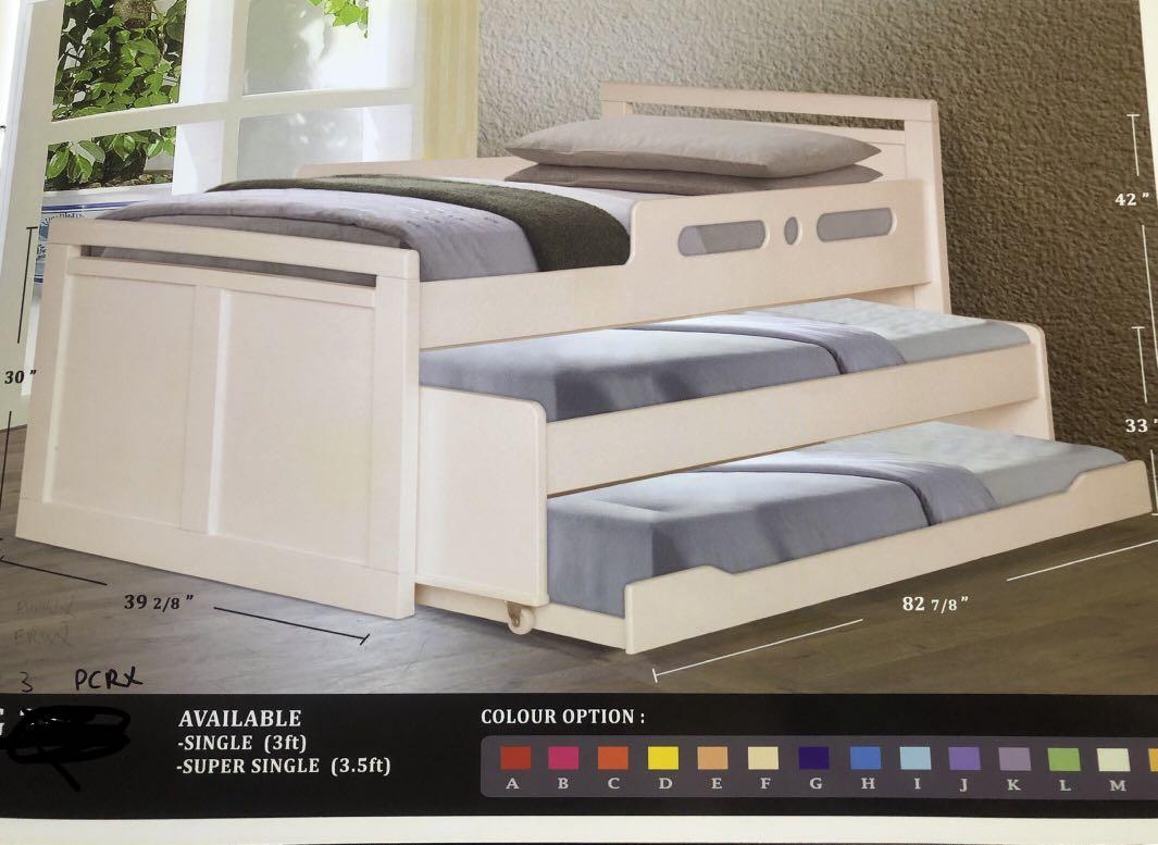 Triple bed / children bed / 3 level bed / Pull out bed / wooden bed ...