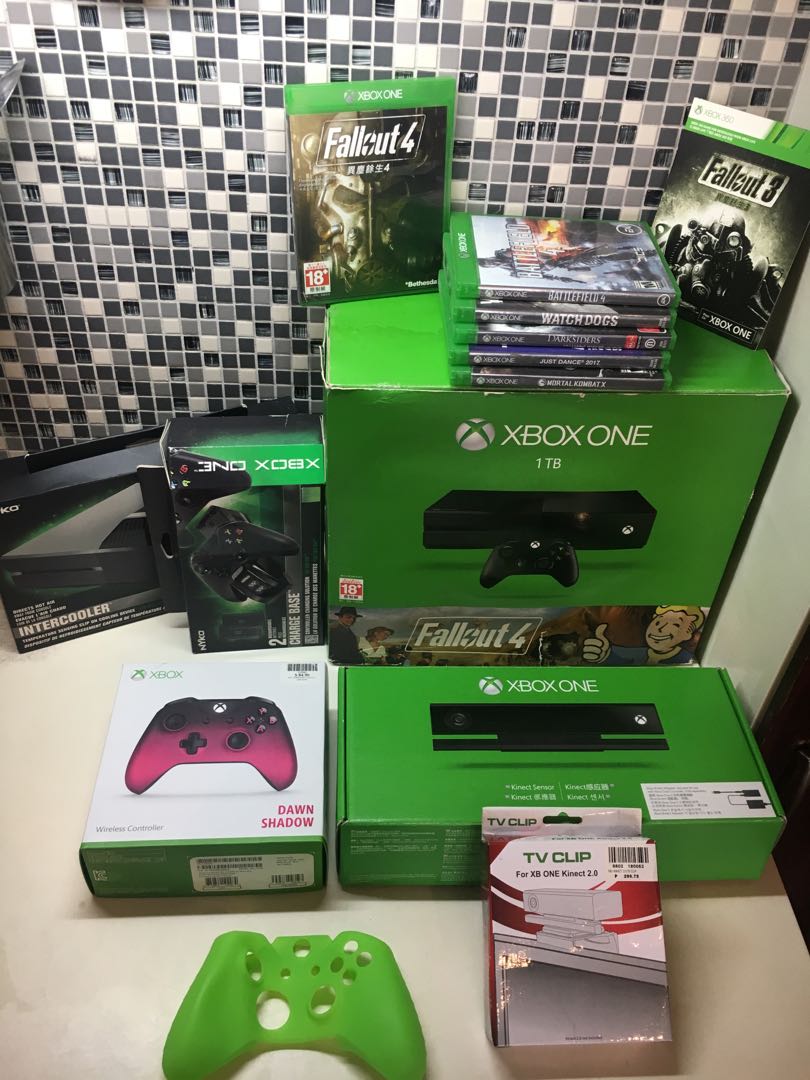 Xbox one 1tb complete set with accessories and games, Video Gaming ...