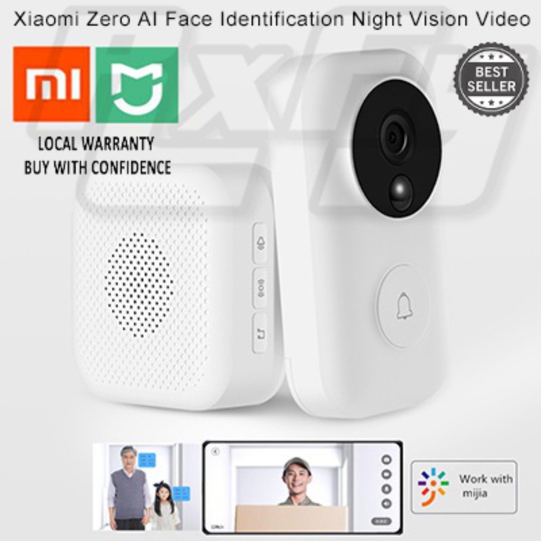 Xiaomi Zero Smart Camera Doorbell Set Door Bell Wifi Wireless CCTV AI ...