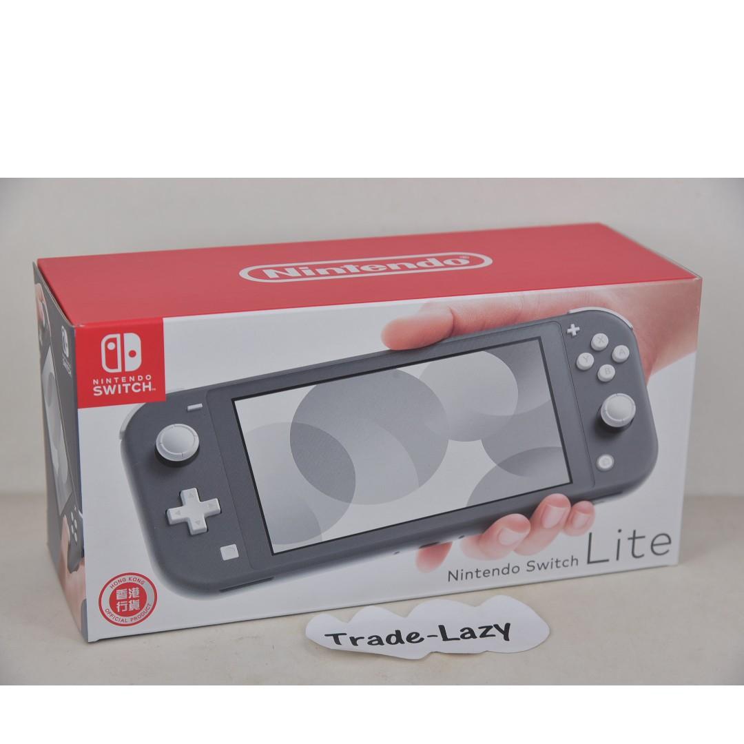 (全新) NS Switch Lite 主機 Console (行貨, 灰色 Grey) --玩Monster Hunter Rise Mario Kart 孖寶兄弟 必備, 電子遊戲 ...