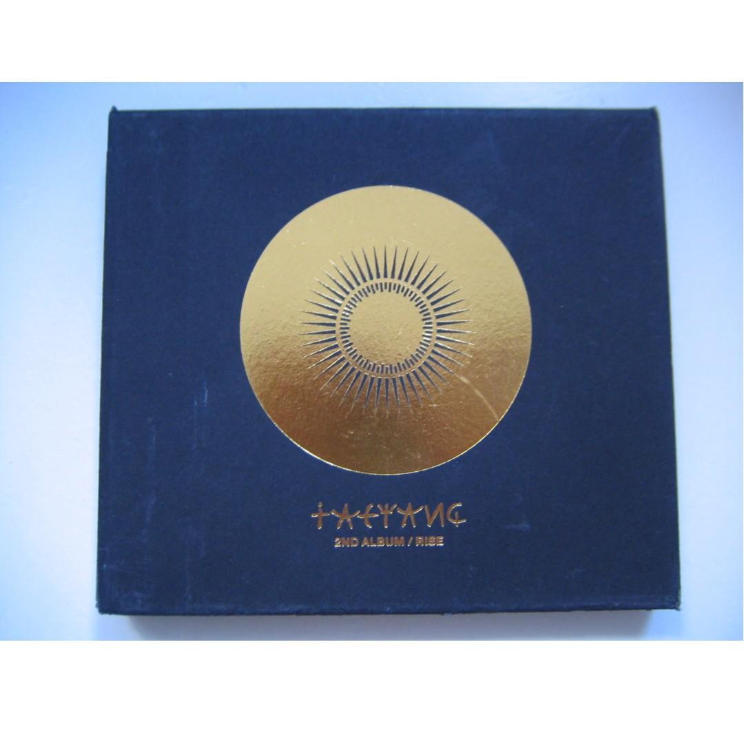 太陽 Taeyang (From Bigbang) - Rise (2nd Album) CD + DVD (台灣版) (附紙外盒 拉頁歌詞 ...